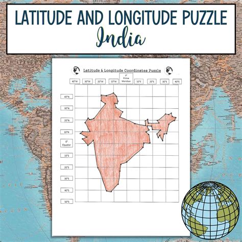 India Latitude And Longitude Practice Puzzle Worksheets Library