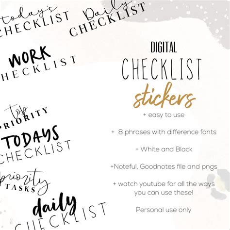 2026 Planner Checklist Etsy