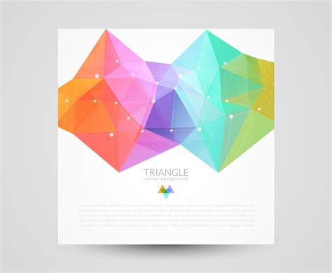 Colorful Abstract Triangle Background Vector Art Graphics Freevector