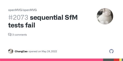sequential sfm tests fail · issue 2073 · openmvg openmvg · github