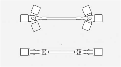Gedore 34 Double End Swivel Socket Spanner Wrench 21 X 23mm Primetools