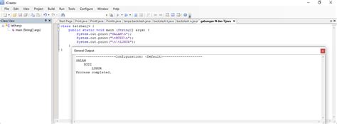 Jcreator Dalam Pemrograman Java Fungsi Backslash N Dan T Dalam Java