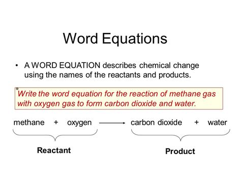 Read The Science 72 Writing Word Equations