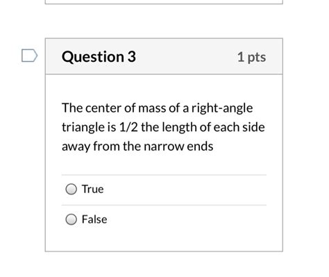 solved question 1 1 pts you have two objects connected by a