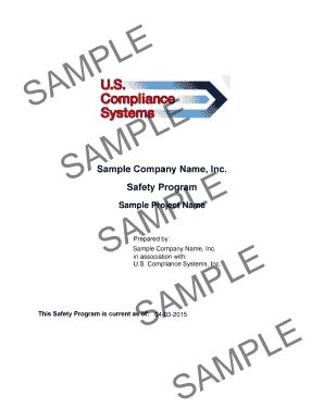 Compliance Program Sample PdfFiller