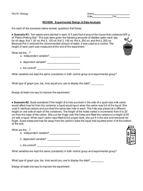 Fillable Online Experimental Design And Data Analysis For Each Of The Scenarios Fax Email