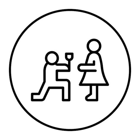 Premium Vector Proposing Vector Illustration