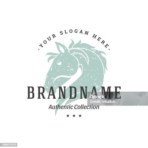 흰색 배경 벡터 일러스트레이션에 격리 된 말 손으로 그린 로고 말에 대한 스톡 벡터 아트 및 기타 이미지 말 로고 디자인 Istock