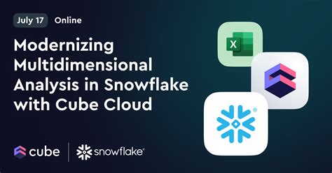 Watch On Demand Modernizing Multidimensional Analysis In Snowflake