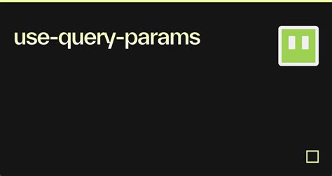 use query params codesandbox