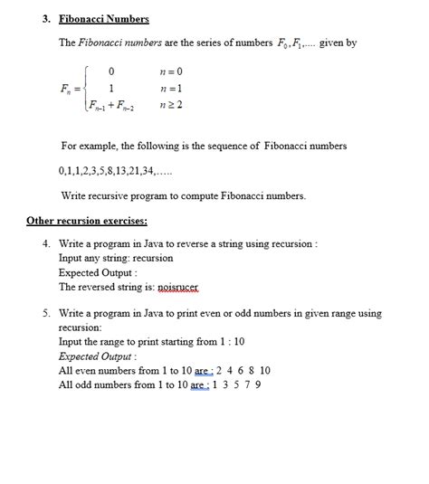 Solved Fibonacci Numbers The Fibonacci Numbers Are The Chegg