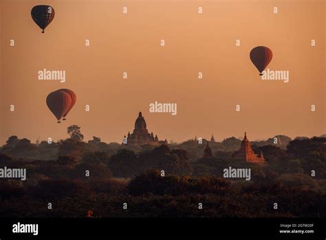Bagan Myanmar Pagodas And Temples Of Bagan In Myanmar Formerly