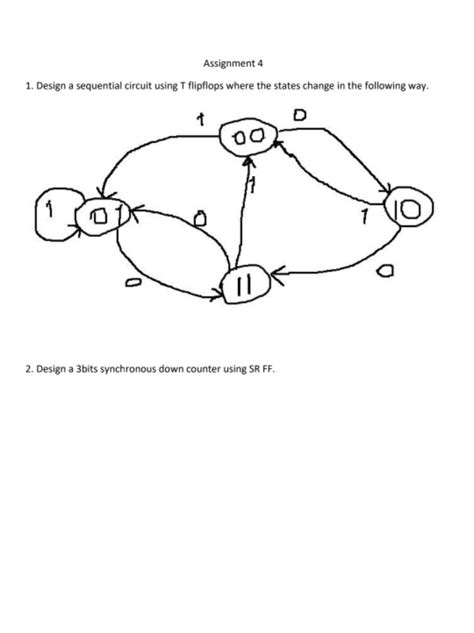 Solved 1 Design A Sequential Circuit Using T Flipflops