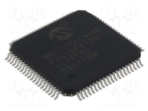 Pic18f8720 Ipt Microchip Technology Ic Microcontrolador Pic 128kb