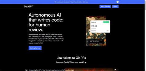 DevGPT Ai AI Driven Code Generation For Jira Tickets Aitoolnet