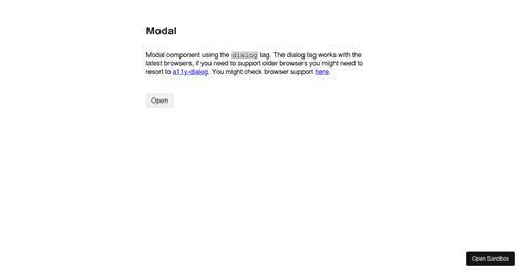 Html Css Modal Codesandbox