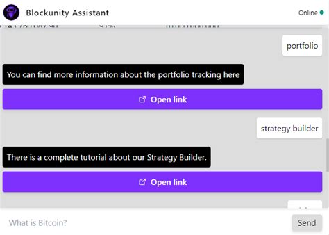 Blockunity Chatbot Blockunity