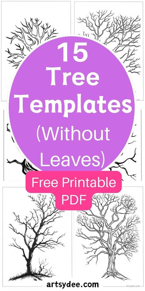 Discover The Natural Charm Of Our FREE Printable Bare Tree Templates These Versatile Tree