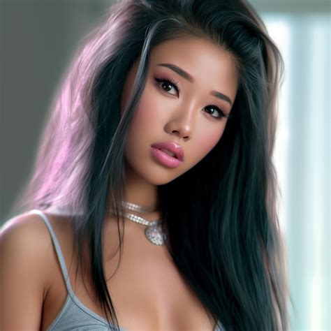 Premium Ai Image Balck Woman Model With Curly Hair In Erotic Outfit