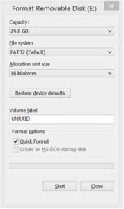 Unraid USB Stick Manuell Installieren Gutt IT