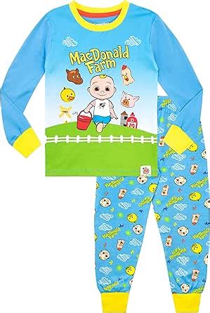Cocomelon Pijama Para Niños Azul 2t Mx Ropa Zapatos Y