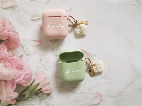 Custom Airpod Casepersonalized Airpods Case Heartcustom Name Etsy