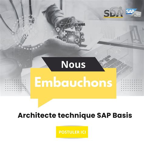 Sda Inc On Linkedin Architecte Technique Sap Basis Sap Technical