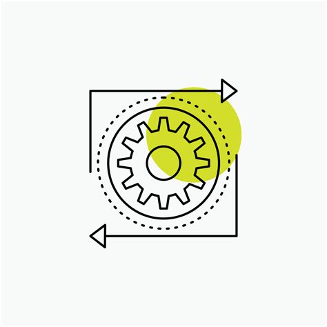 Business Gear Management Operation Process Line Icon 13044151 Vector Art At Vecteezy