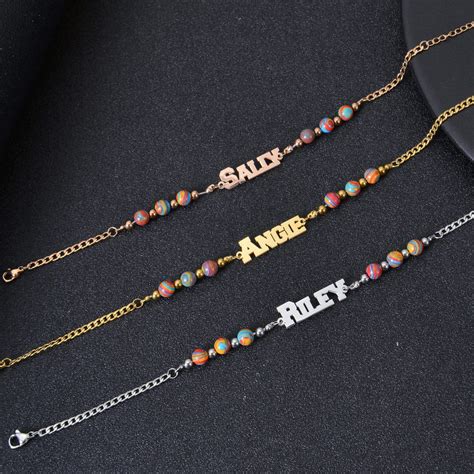 Initial Bracelets Personalised Initial Bracelet Pendantify