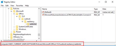 always load an outlook addin