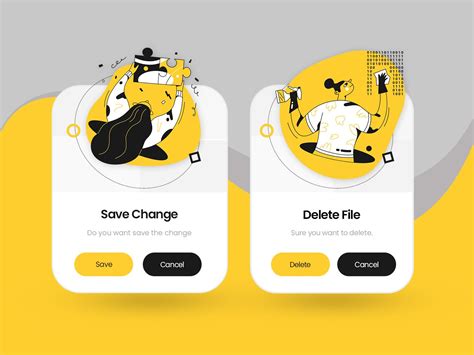 Pop Up Save File And Delete File Ui Design Trends App Interface