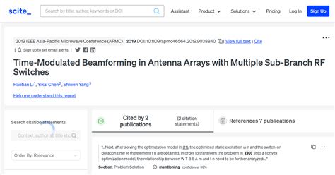 Time Modulated Beamforming In Antenna Arrays With Multiple Sub Branch Rf Switches