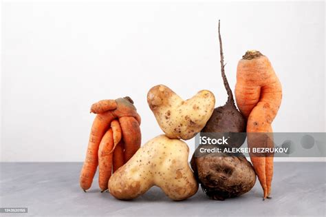 못생긴 야채 클로즈업 개념 불완전한 제품을 요리하는 데 사용 식품 유기 폐기물 감소 추함에 대한 스톡 사진 및 기타 이미지 Istock