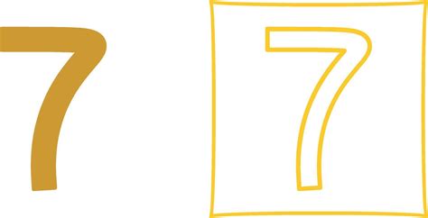 Number Seven Vector Icon 42486758 Vector Art At Vecteezy
