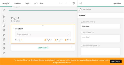 Surveyjs Library Vue3 Forked Codesandbox