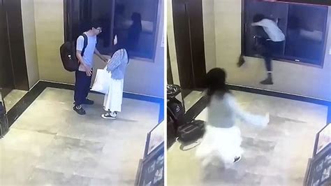 Man Leaps Through Window To Escape Argument With Girlfriend On Video