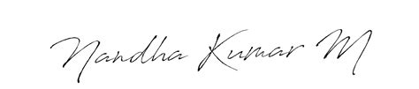 72 Nandha Kumar M Name Signature Style Ideas Best E Signature