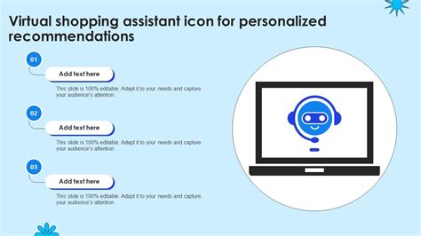 Virtual Shopping Assistant Icon For Personalized Recommendations Ppt Sample
