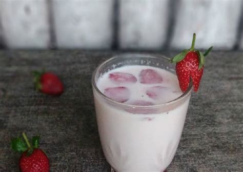 Cara Simpel Membuat Korean Fresh Strawberry Milk Sederhana Kumpulan