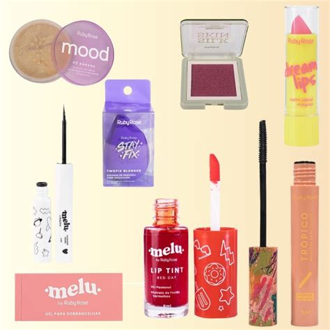 Kit De Maquiagem Essencial Melu E Ruby Rose Viral Do Tik Tok Shopee