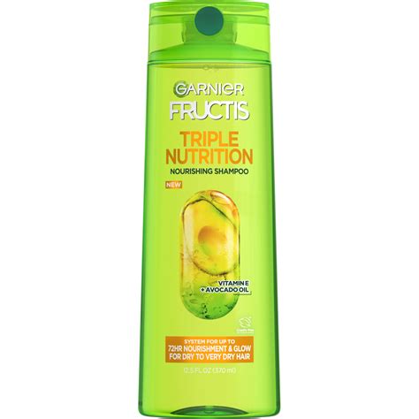 Garnier Fructis Triple Nutrition Shampoo 3x Moisture Dry To Very Dry