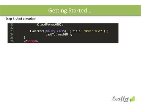 Getting Started With Leaflet JS PPT
