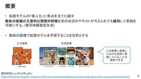 【dl輪読会】dreambooth Fine Tuning Text To Image Diffusion Models For