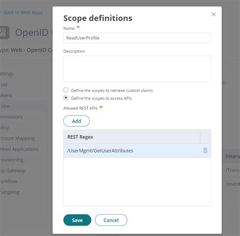 Configure API Scopes