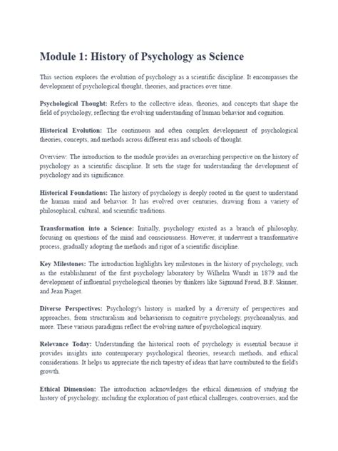 Module 1 Schools Of Psychology Msc Sem 1 Notes Pdf