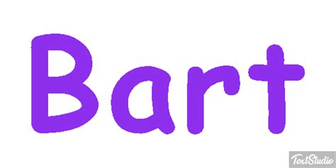 Bart Name Animated  Logo Designs