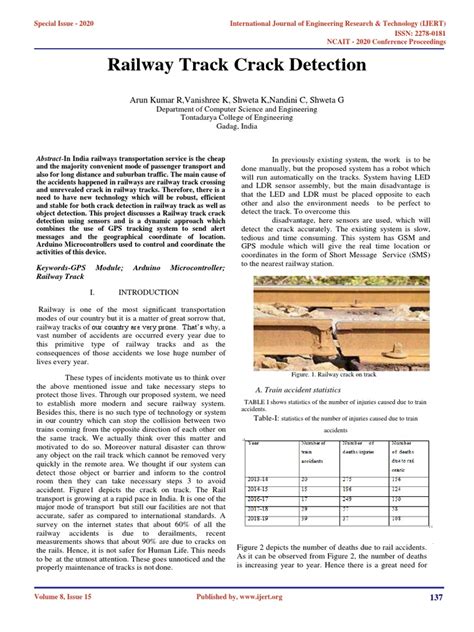 Railway Track Crack Detection Ijertconv8is15031 Pdf Wireless Rail