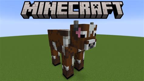 How To Build Giant Cow In Minecraft Youtube