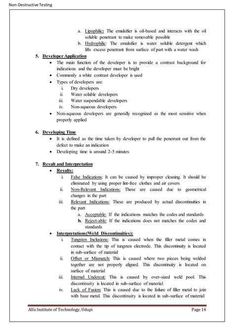 3liquid Penetrant Testing Docx Chemistry Science