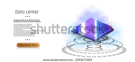 Futuristic Microchip Processor Lights On Blue Stock Vector Royalty Free 2293677683 Shutterstock